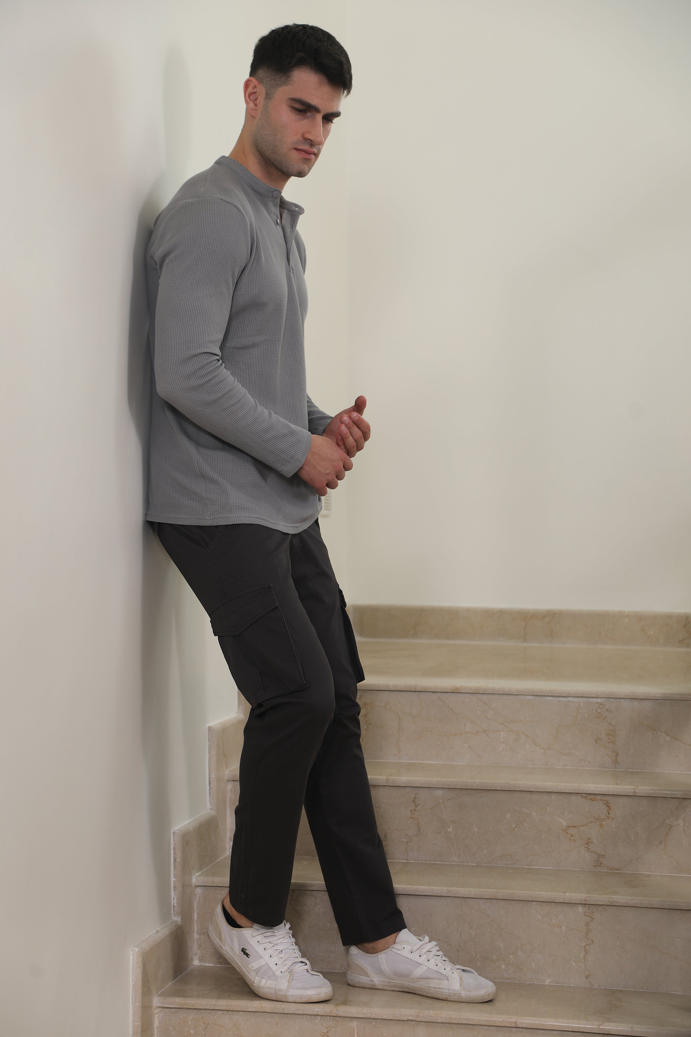 power-comfort cargo trouser-dk grey – POE.NET