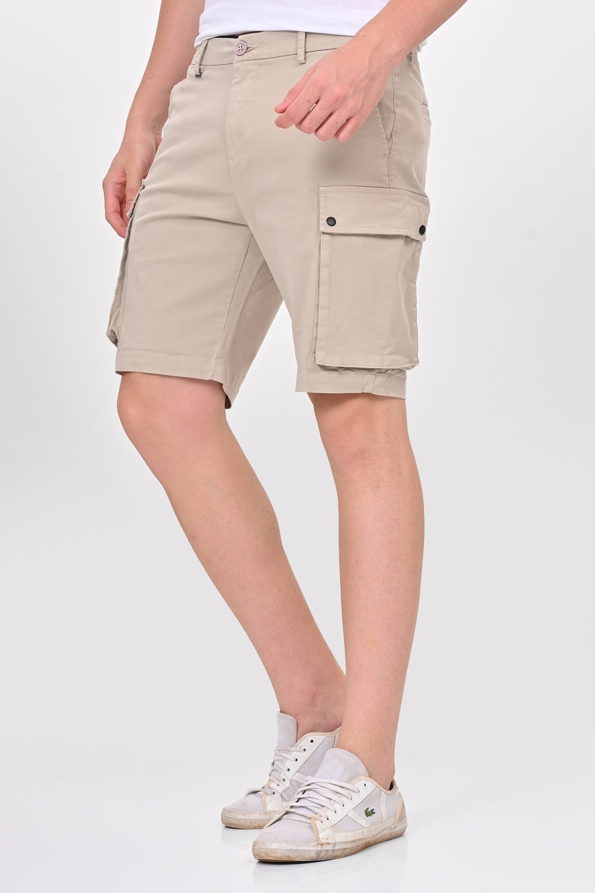Cambridge - Stretch Comfort Cargo Shorts - Stone – POE.NET