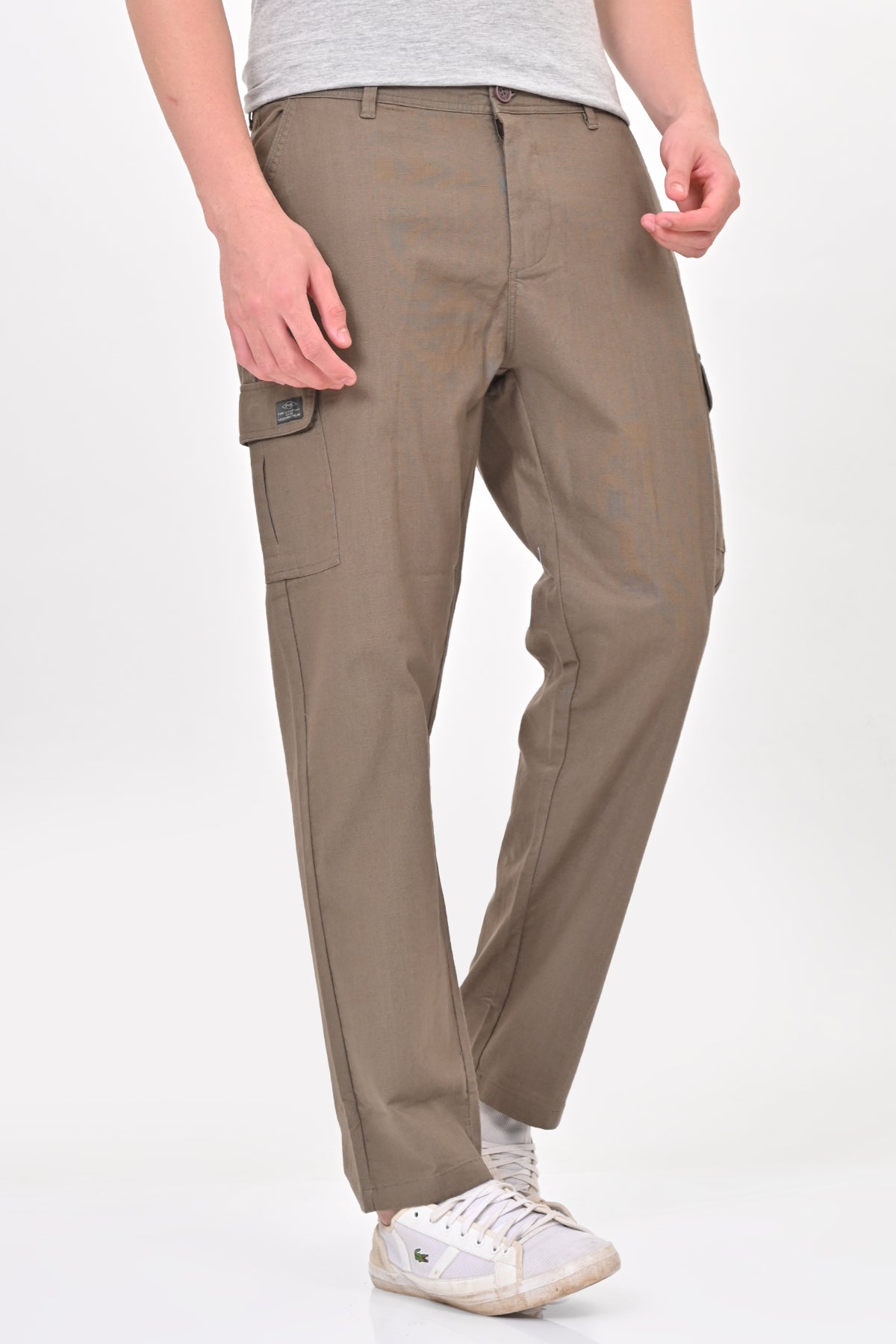 Lily - Linen Cotton Cargo Trouser - Olive – POE.NET
